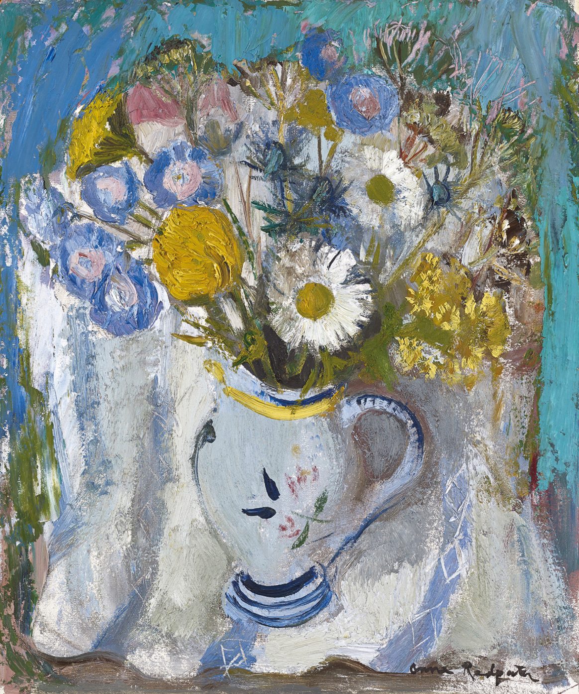 Flowers in a French Jug - The Scottish Gallery