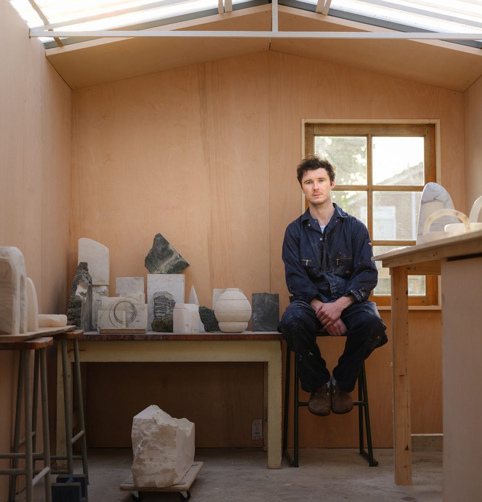 Oliver Cook in his studio by Oliver Cook | The Scottish Gallery