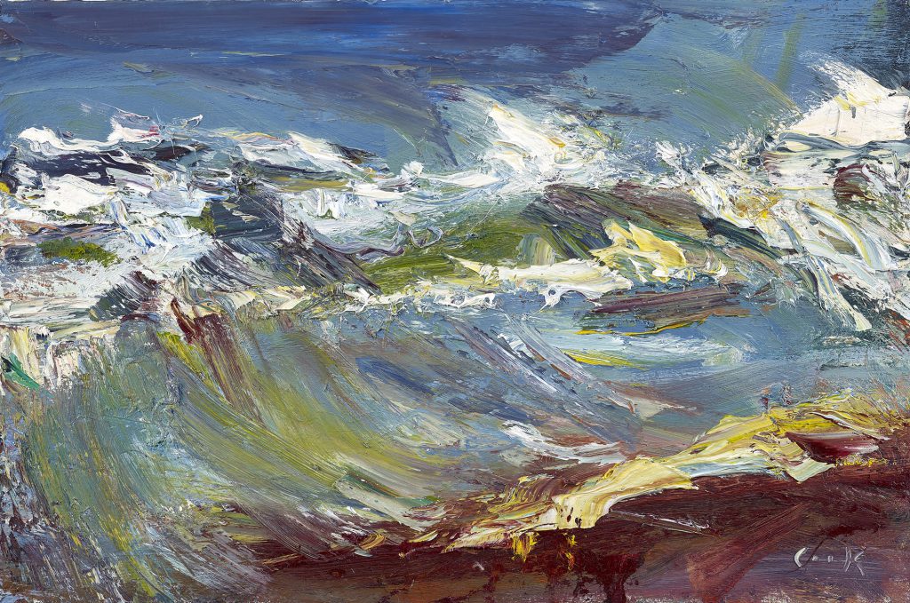 Thundering Spray Waves by David Cook | The Scottish Gallery
