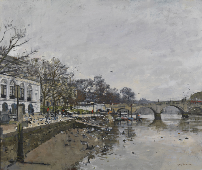 Ken Howard - Richmond Bridge, February 2011 by | The Scottish Gallery