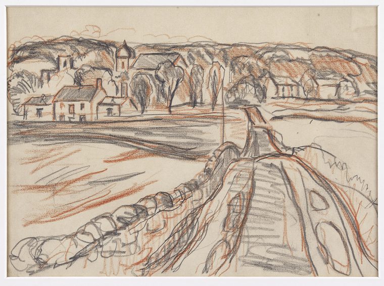 East Lothian Village by Sir William MacTaggart | The Scottish Gallery