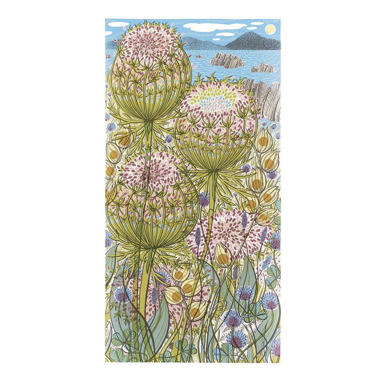 Wild Shore by Angie Lewin (Printmaker) | The Scottish Gallery