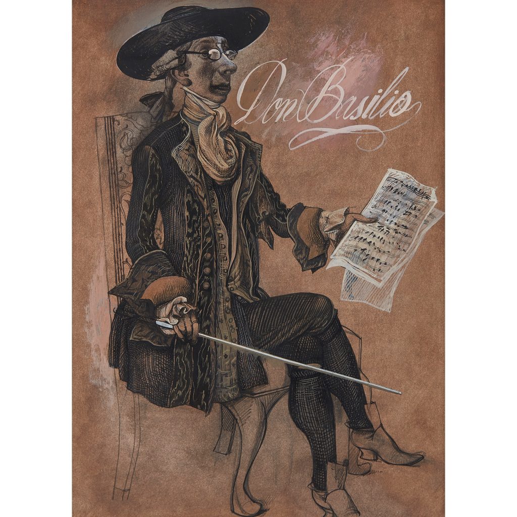 Don Basilio, 'The Marriage of Figaro' by John Byrne | The Scottish Gallery