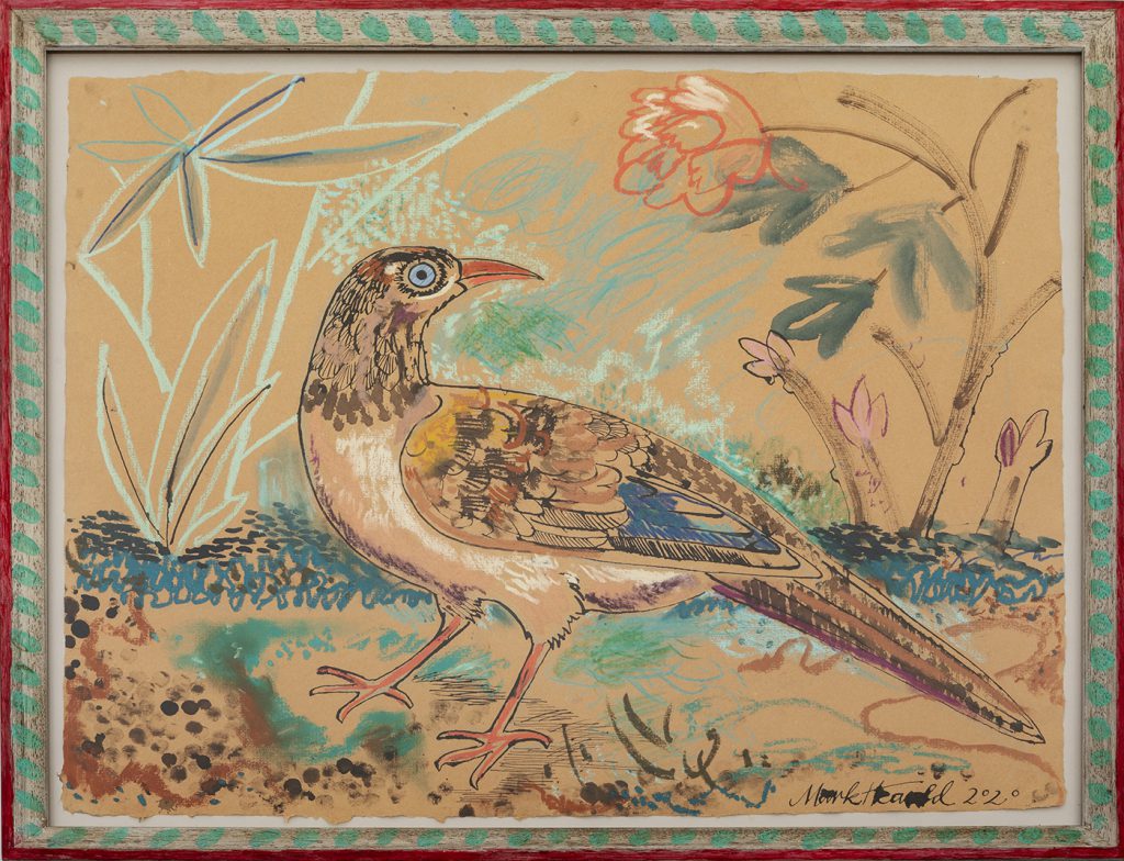 Bird from a Chinese Wallpaper by Mark Hearld | The Scottish Gallery