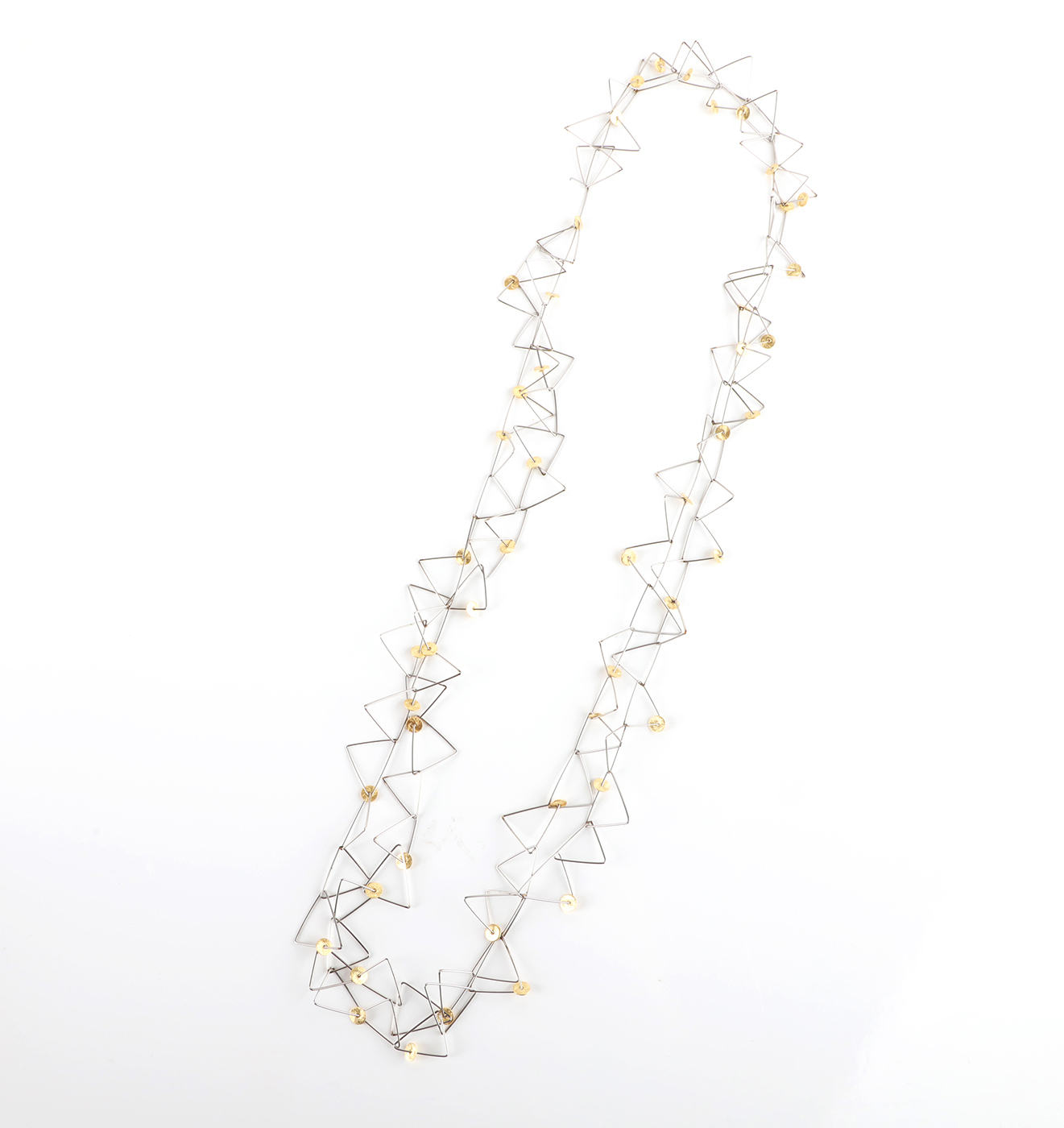 Double Triangle Chain with Gold Dots - The Scottish Gallery