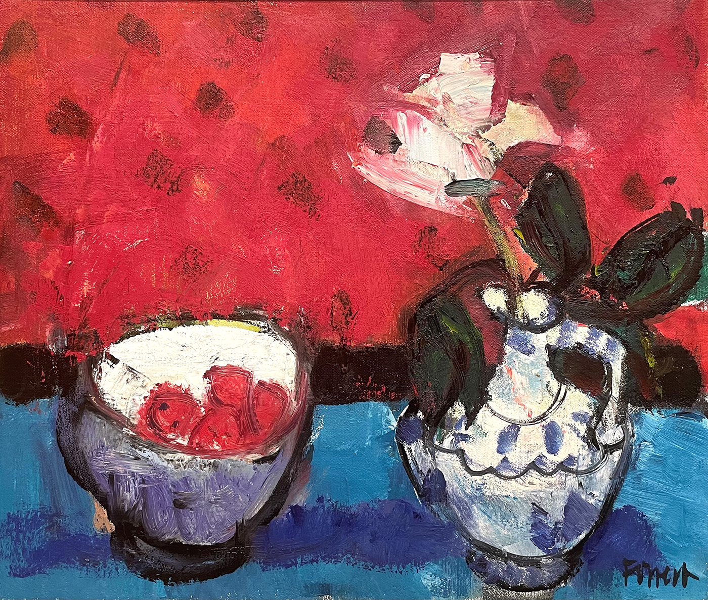 Rose with Four Strawberries by Archie Forrest | The Scottish Gallery