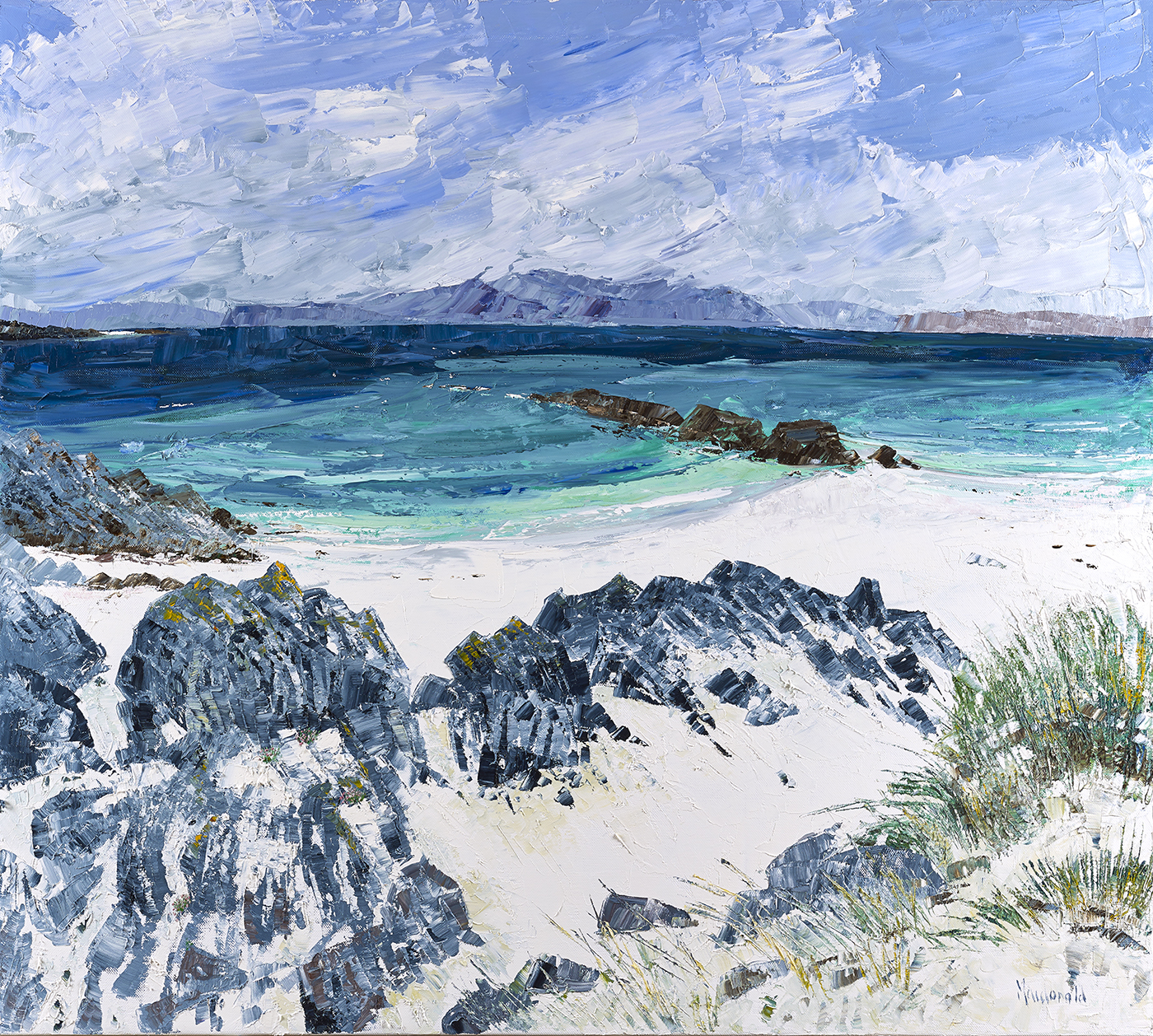 The Sands from the Machair by Frances Macdonald | The Scottish Gallery