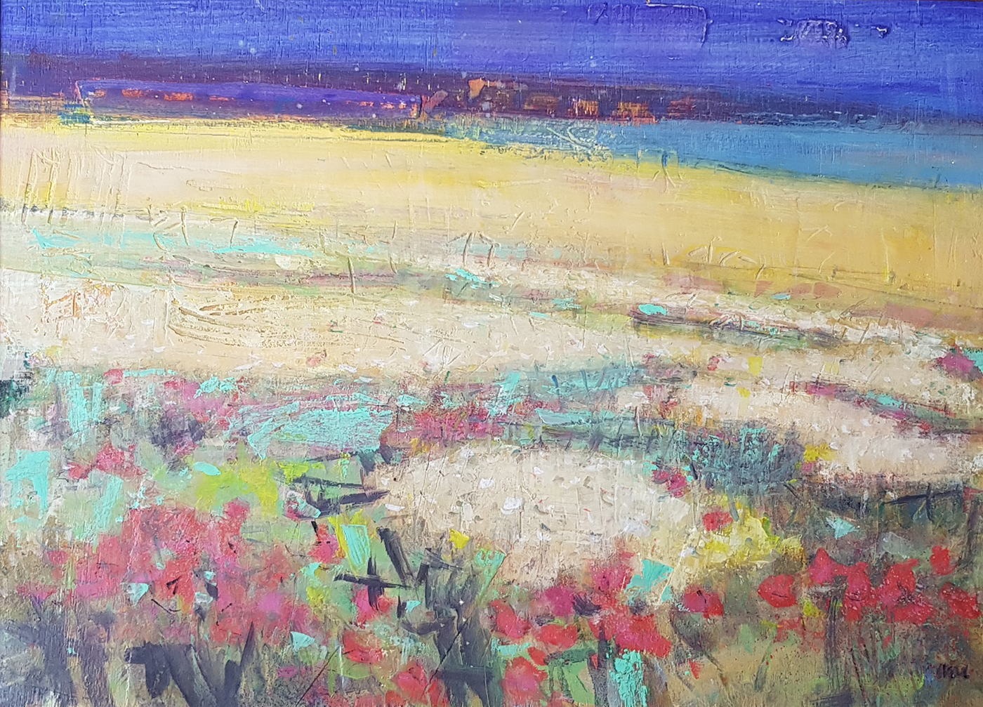 Field by the Sea by Gordon Bryce | The Scottish Gallery