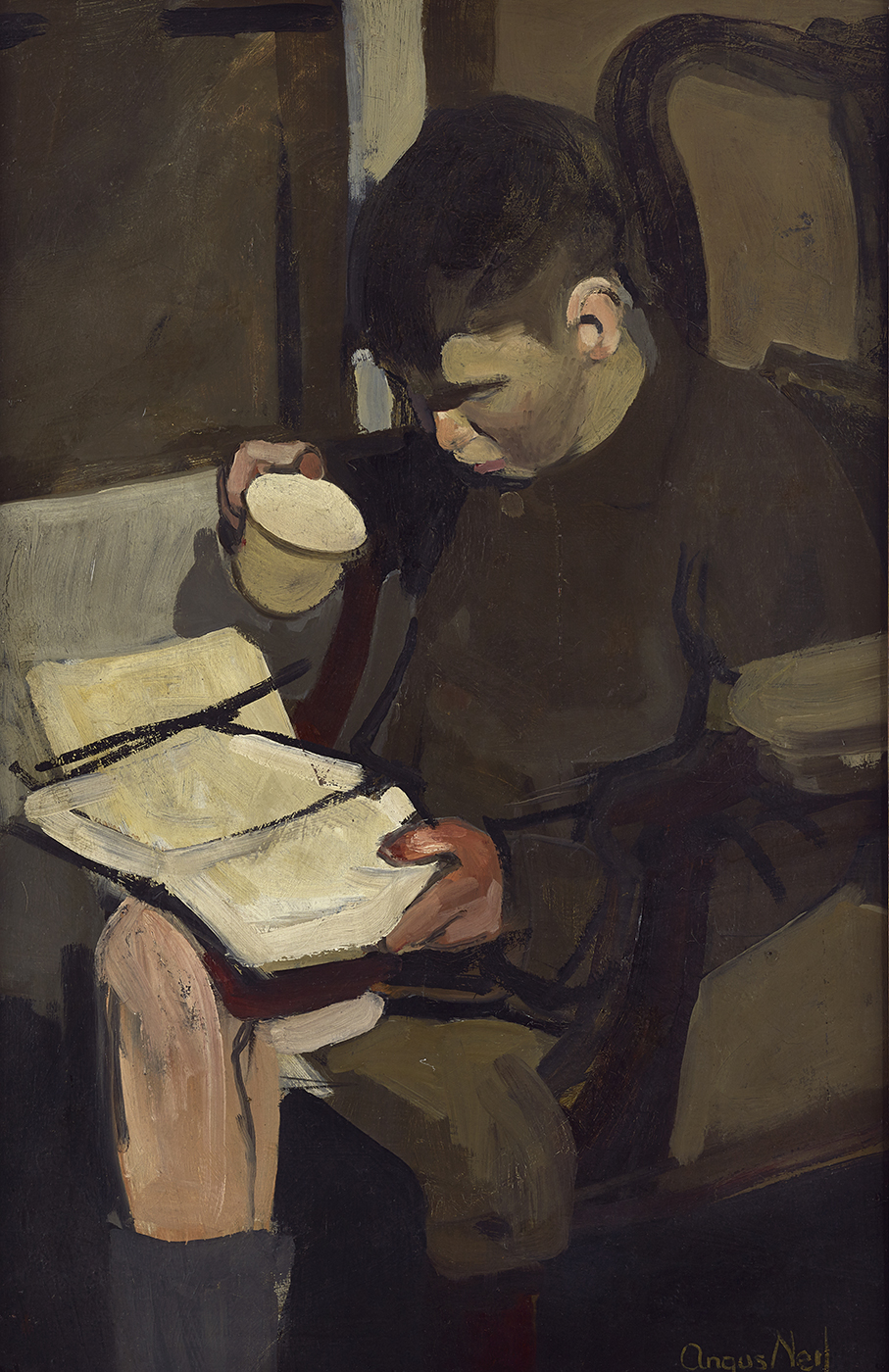 Boy Reading (Andrew Samson) - The Scottish Gallery