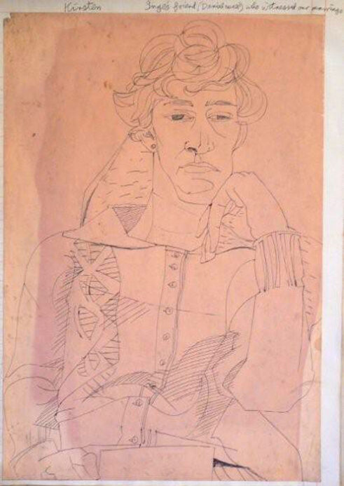 Carole Gibbons's Mother Posed Standing - The Scottish Gallery