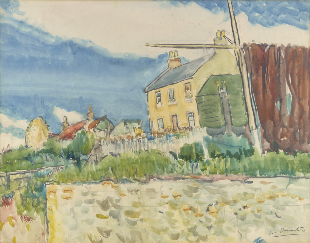 Drying the Nets by George Leslie Hunter | The Scottish Gallery