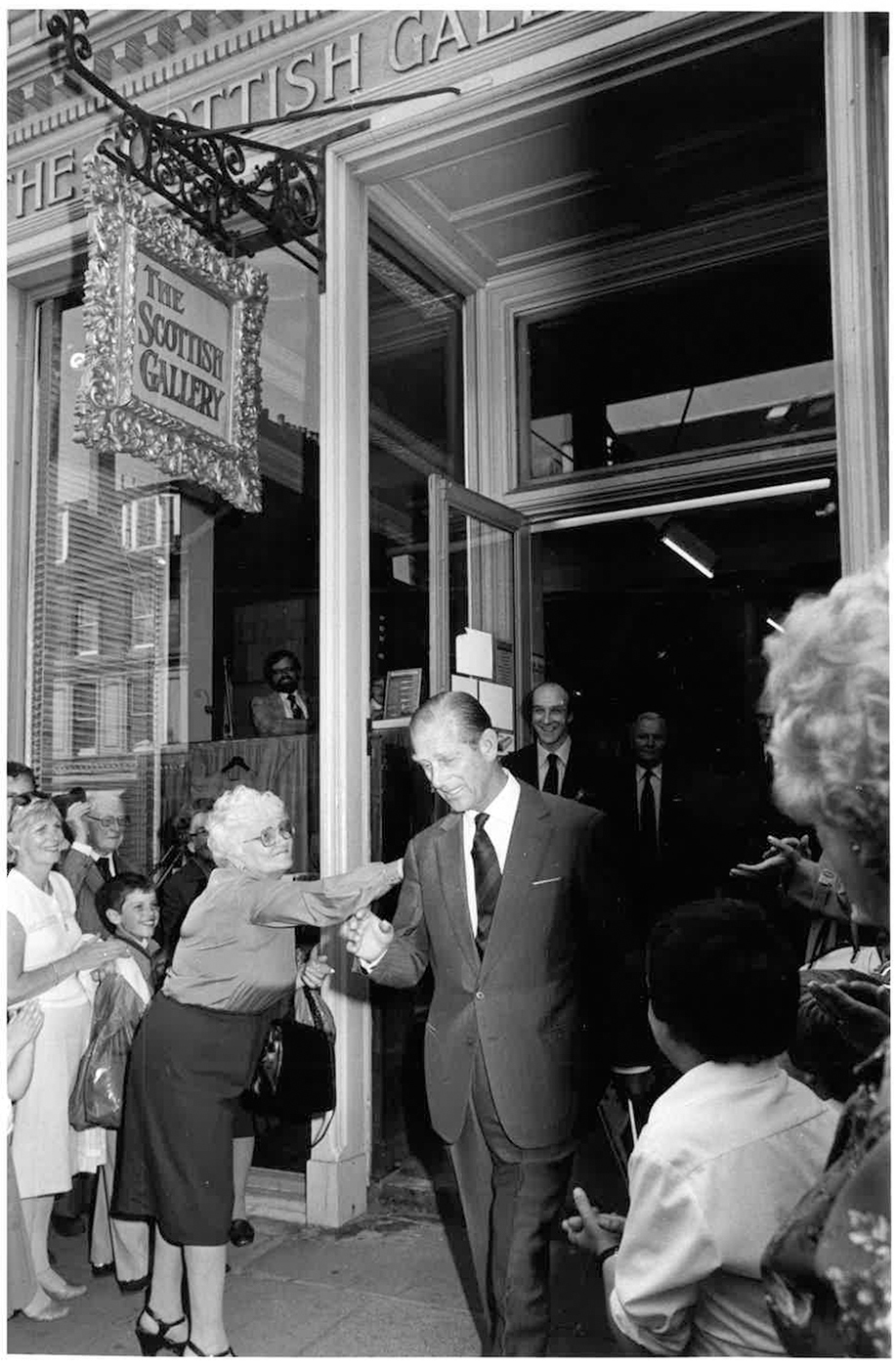 HRH Prince Philip at The Scottish Gallery - The Scottish Gallery
