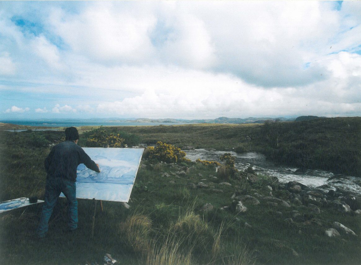 James Morrison painting near Achiltibuie, c.2000 by James Morrison ...