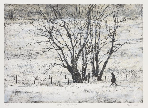 Large Tree Group, Winter by Victoria Crowe (Printmaker) | The Scottish ...