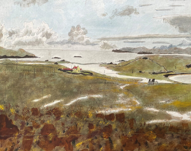 Bluemull Sound, Yell, Shetland by Ron Sandford | The Scottish Gallery
