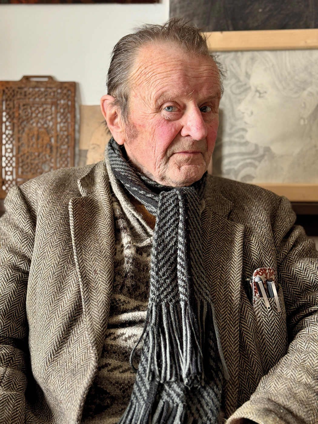 Ron Sandford in his studio, Yell, Shetland by Ron Sandford | The ...