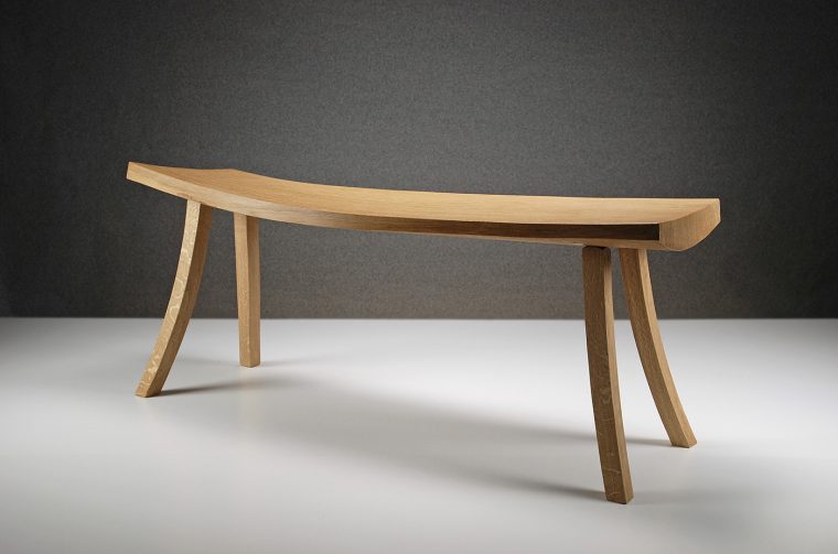 Twisted-end Bench by Adrian McCurdy | The Scottish Gallery