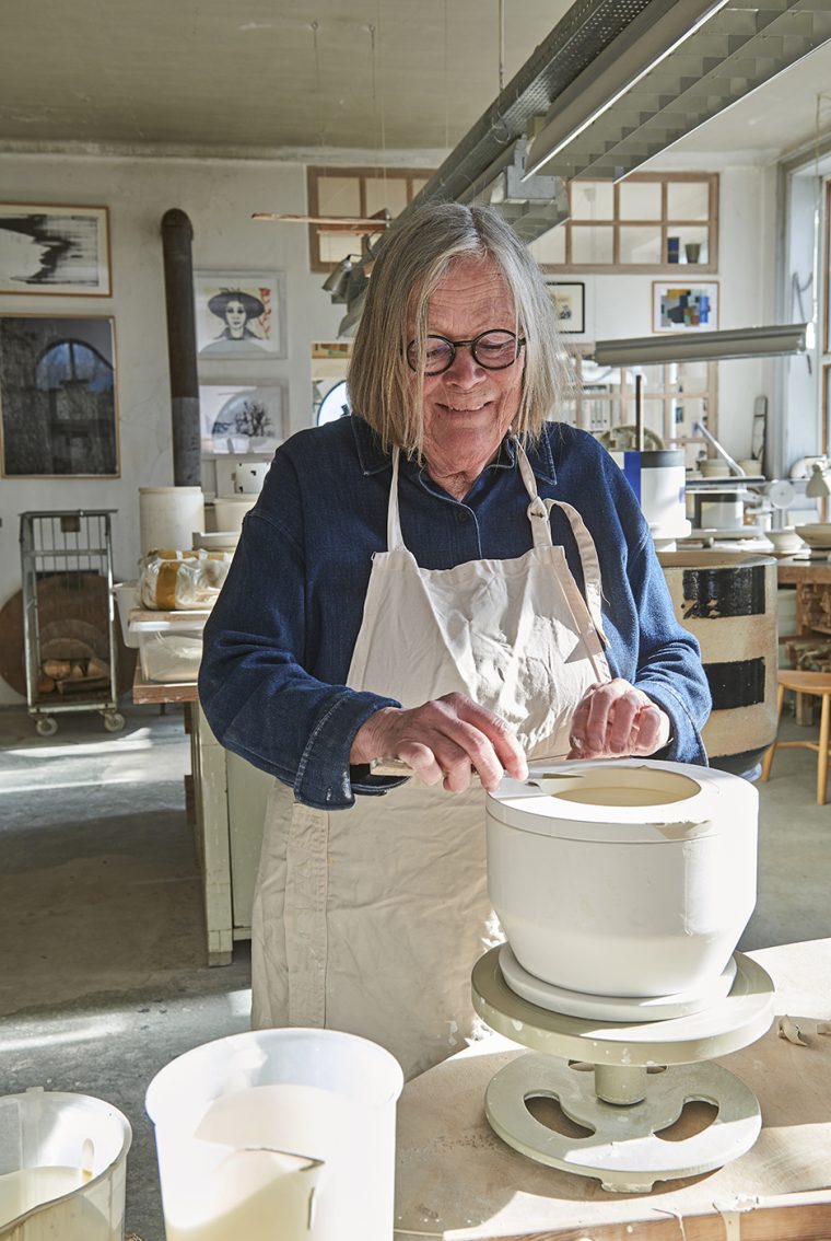Bodil Manz in her studio, Hørve, Denmark - The Scottish Gallery