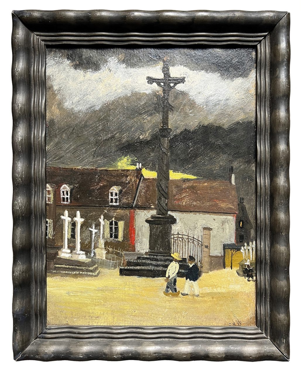 Town Square, Brittany - The Scottish Gallery