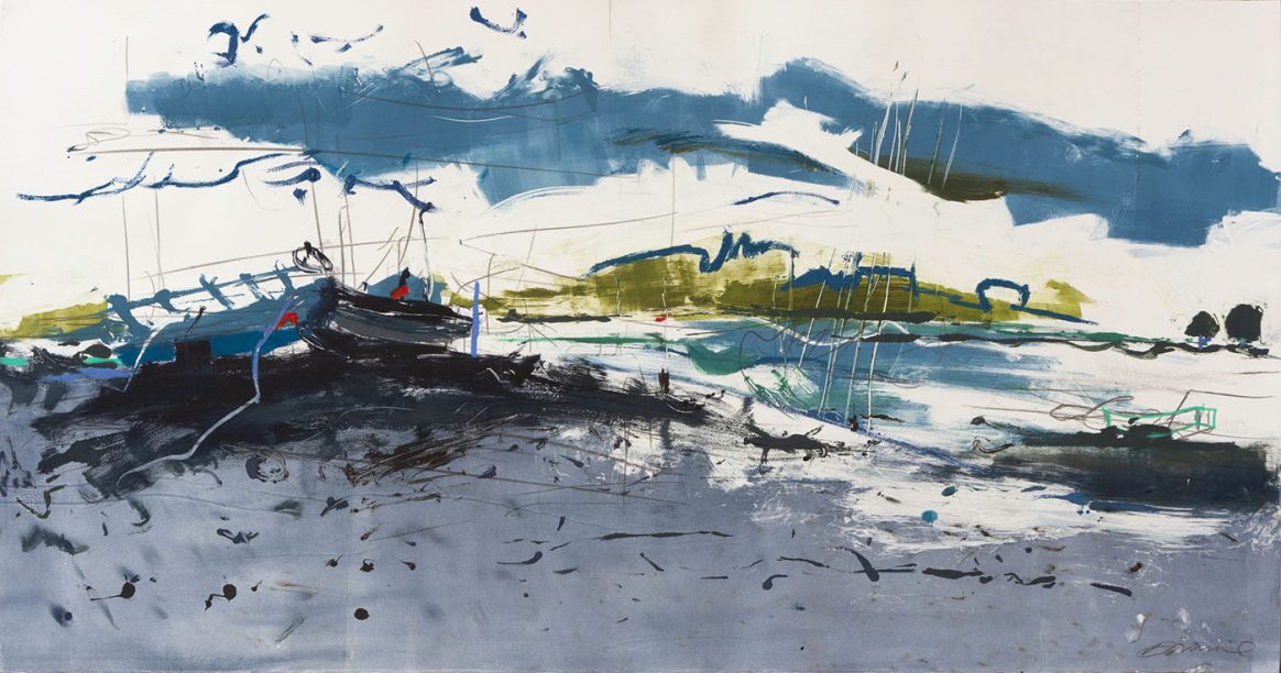 Beached Boat, Solway Firth by Kate Downie | The Scottish Gallery