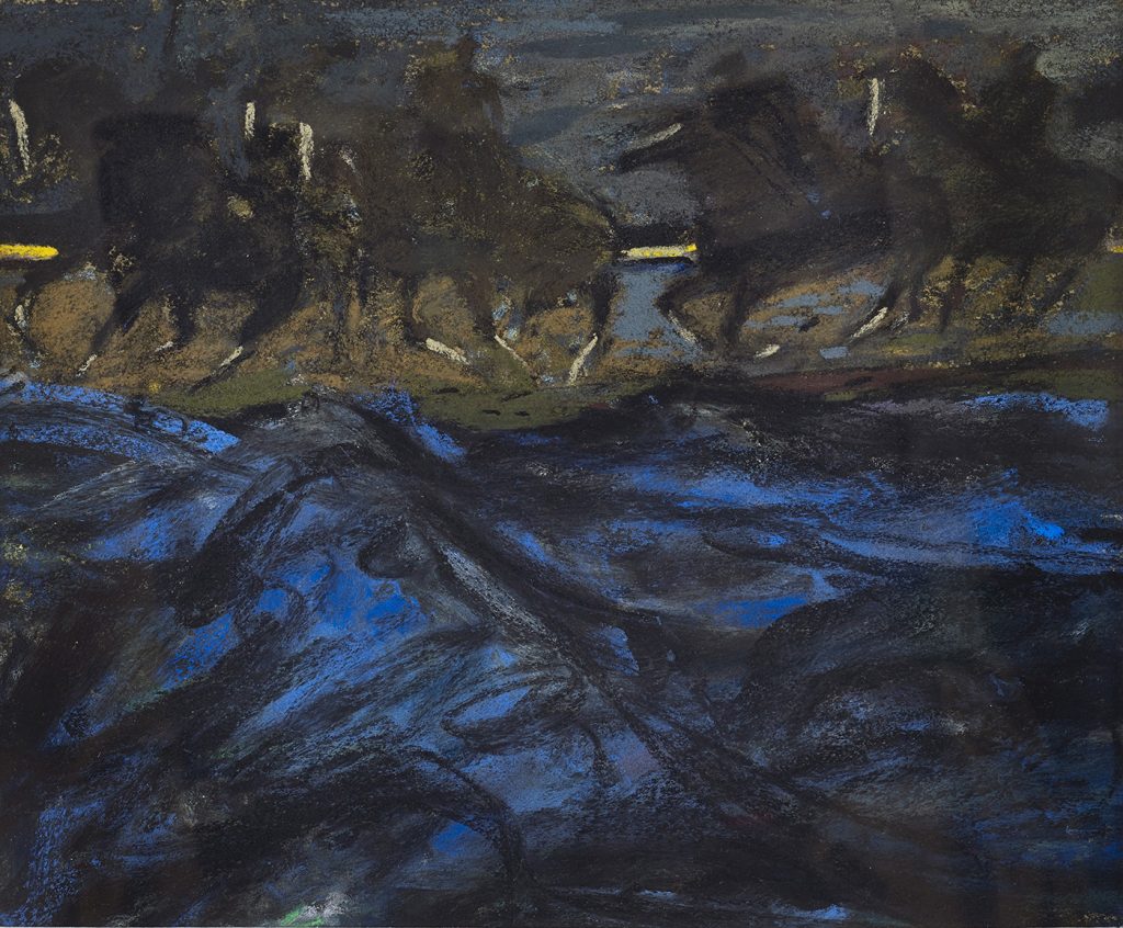 Horsemen by the Sea by Sir Robin Philipson | The Scottish Gallery