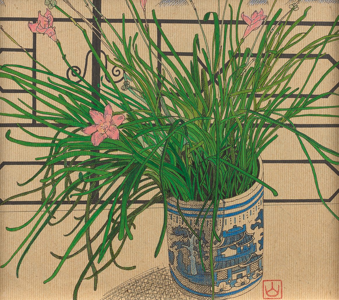Pink Flowers by Ron Sandford | The Scottish Gallery