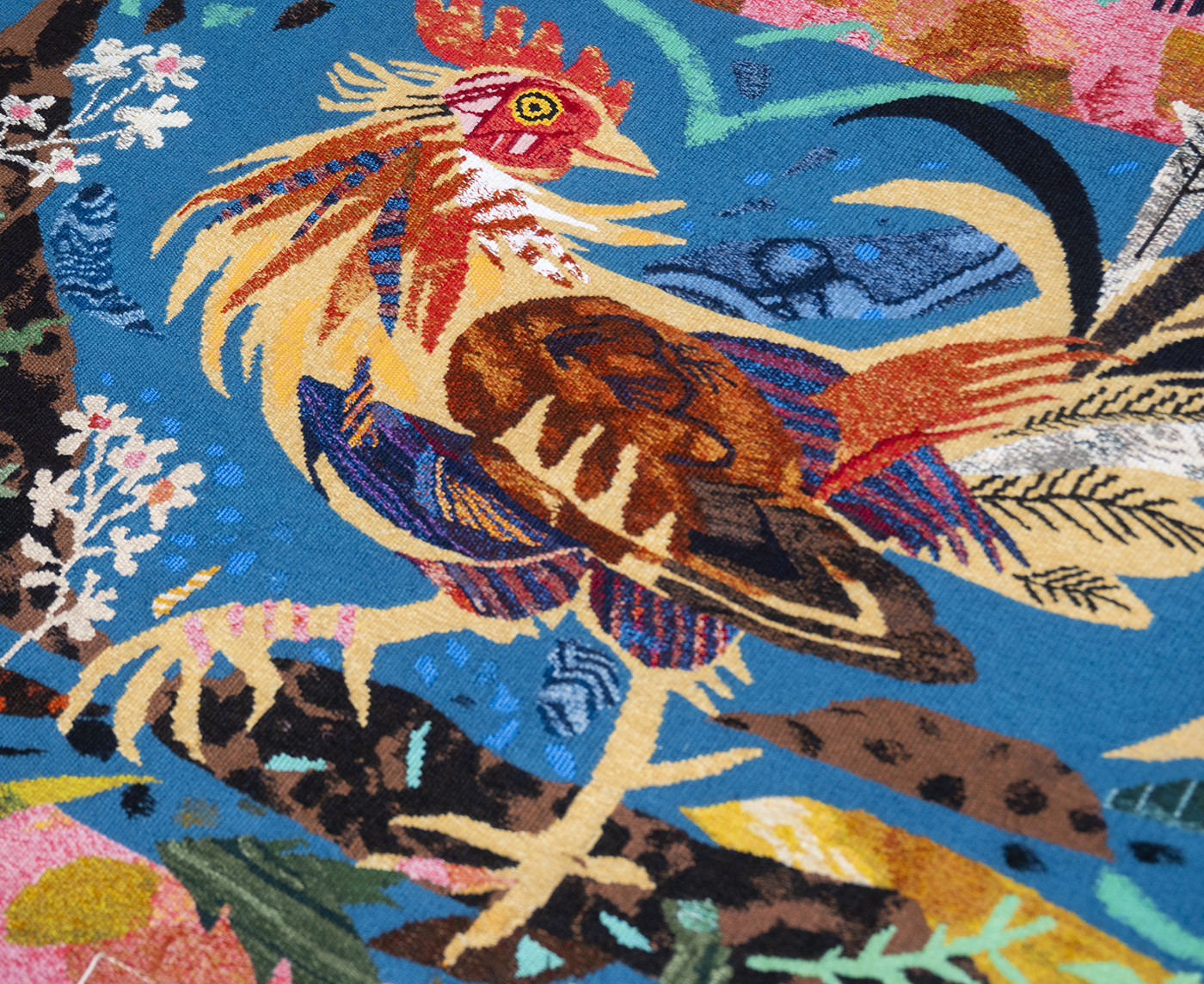 Mark Hearld | Dovecot Cockerel Tapestry - The Scottish Gallery