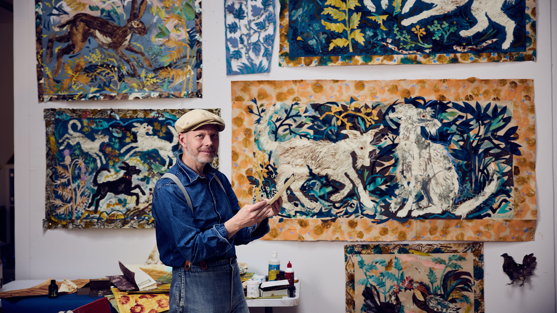 Mark Hearld | Collage con Brio! - The Scottish Gallery