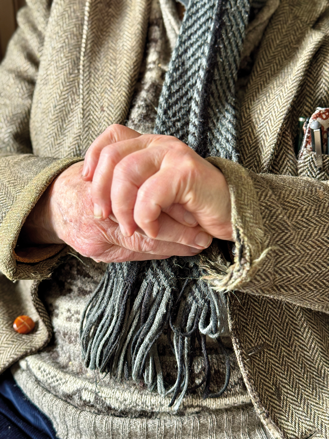 Ron Sandford's hands by Ron Sandford | The Scottish Gallery