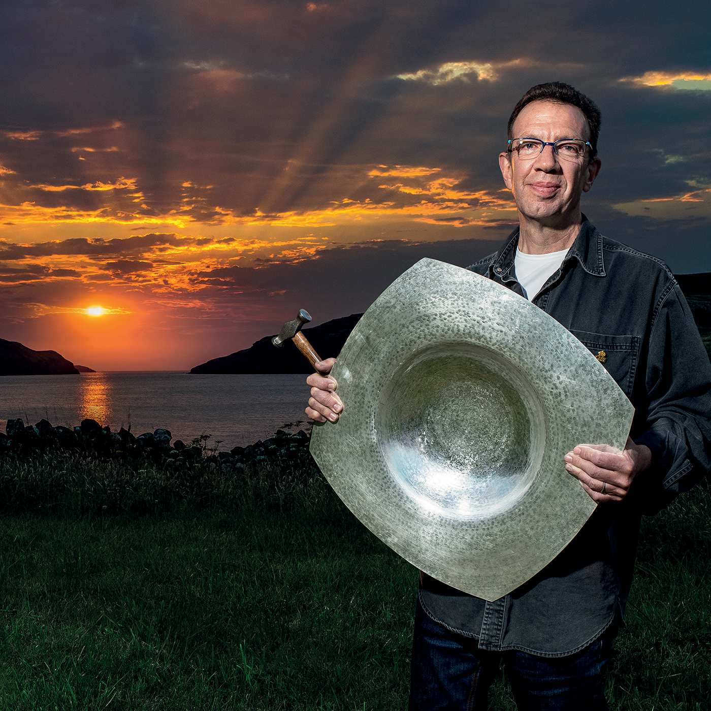 Rod Kelly at Muckle Roe, Shetland by | The Scottish Gallery