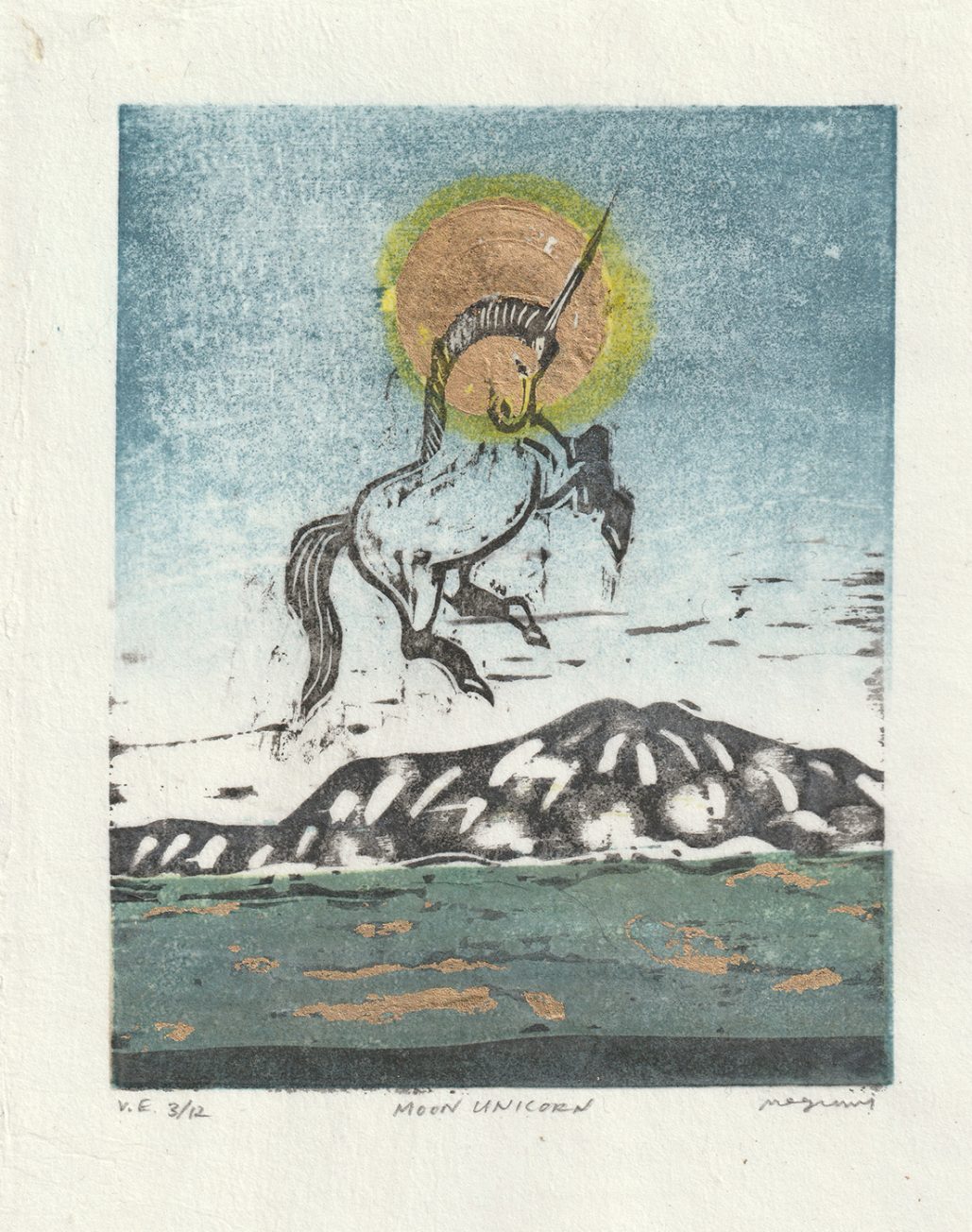 Moon Unicorn by Megumi Barrington Uenoyama | The Scottish Gallery