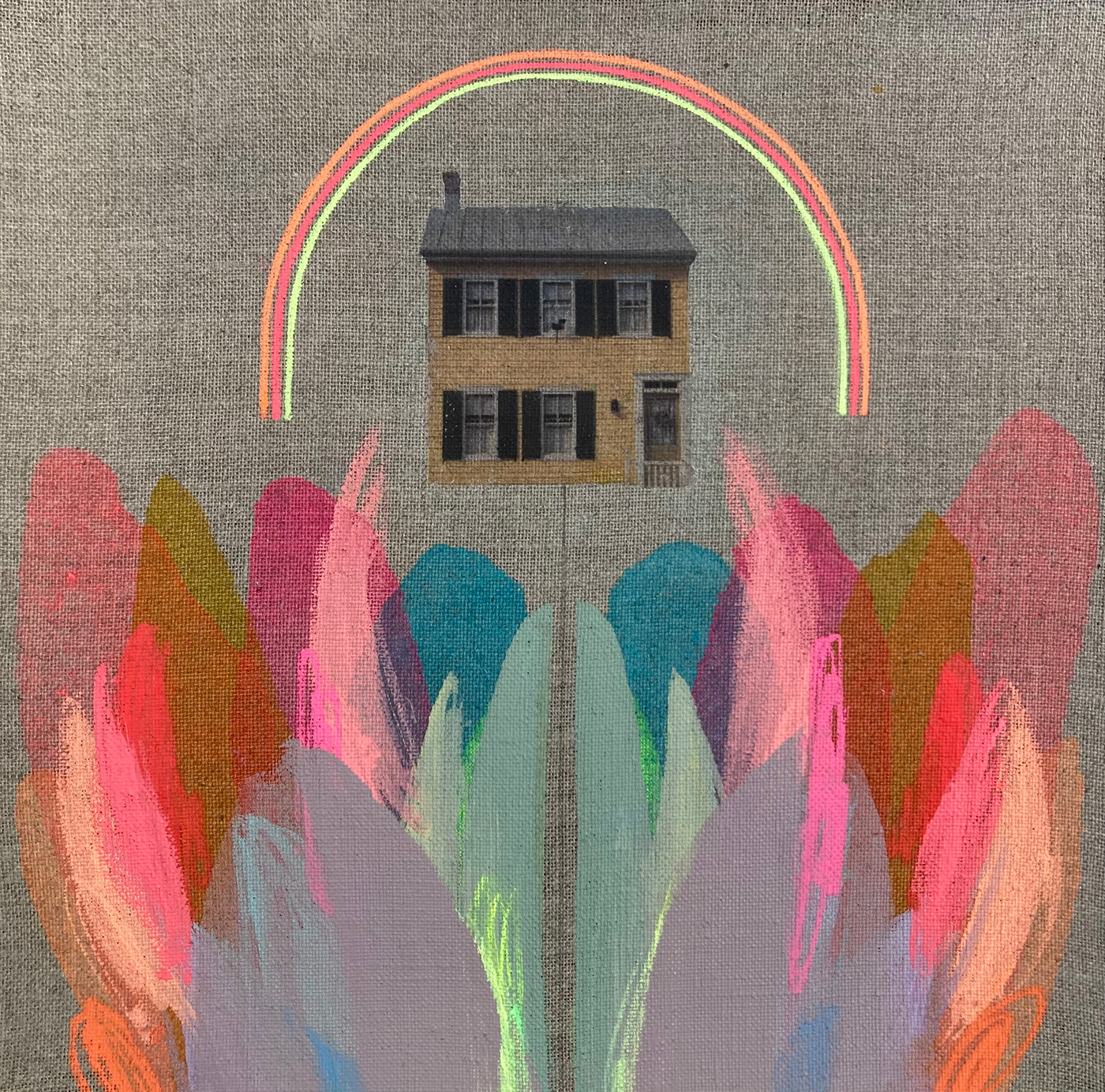 Cloud House Rainbow (Study) by Rowan Paton | The Scottish Gallery
