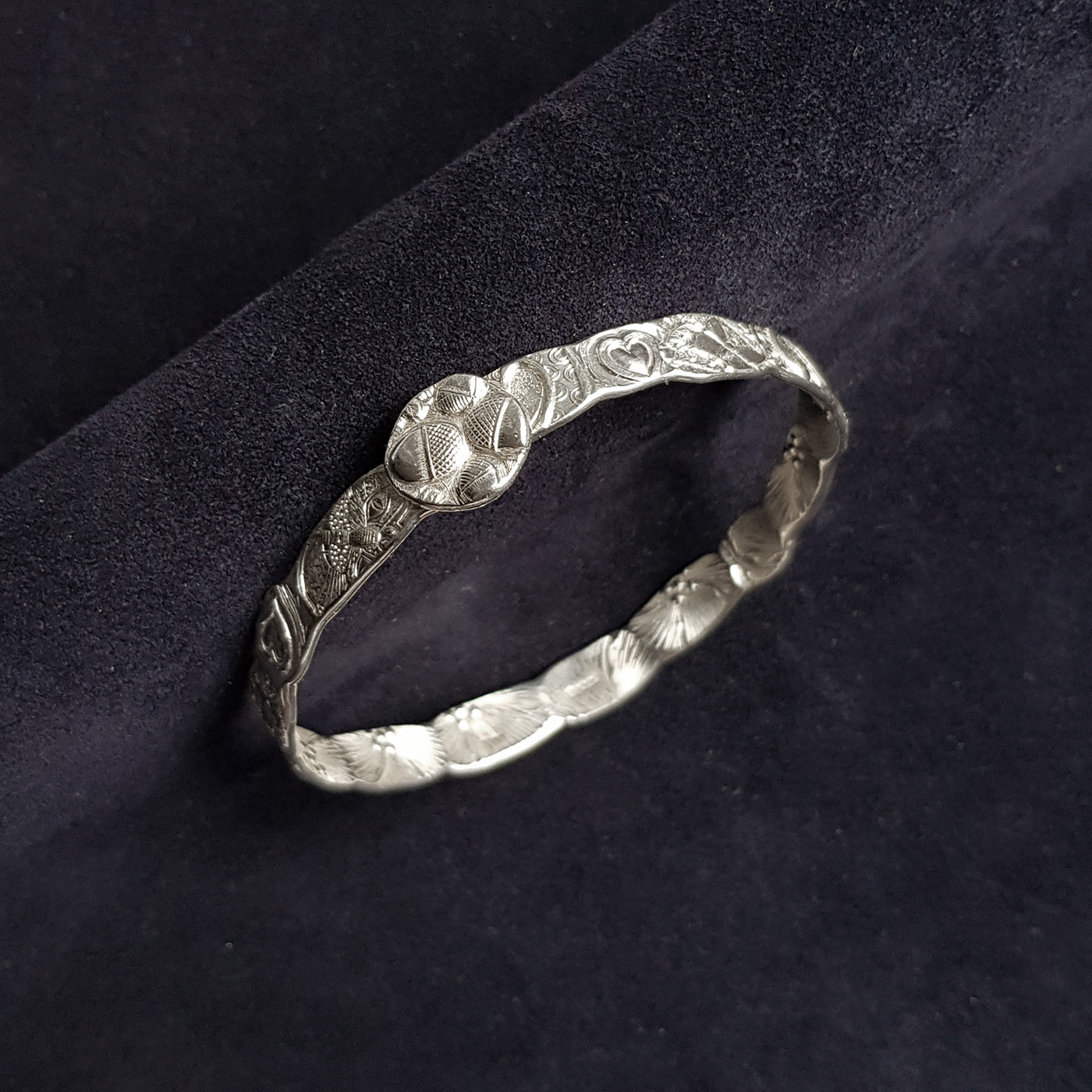 Acorns Circle Bangle by Malcolm Appleby (Jewellery) | The Scottish Gallery