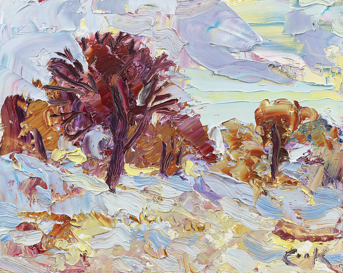 Winter Tree Line by David Cook | The Scottish Gallery