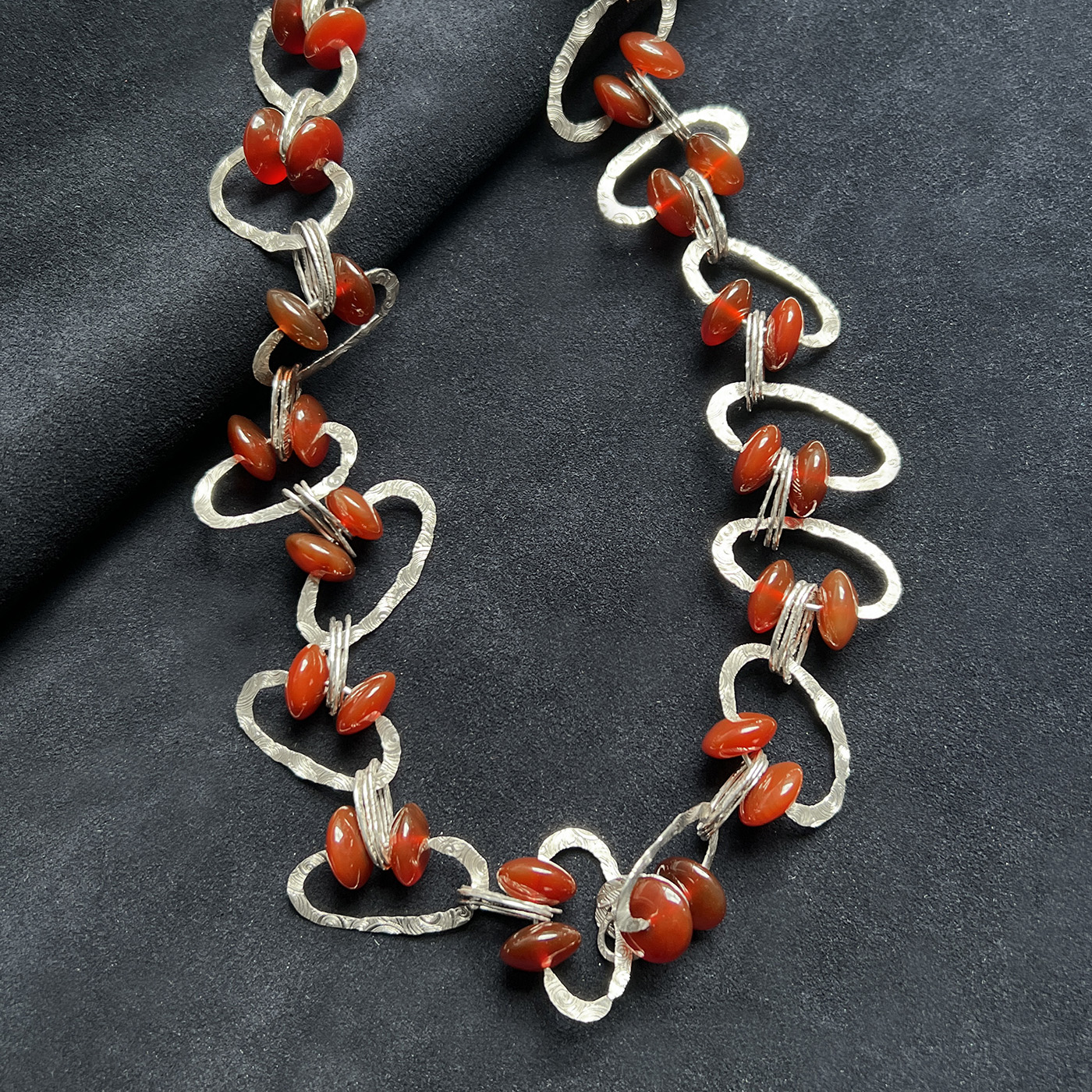 Cornelian Sideways Oval Chain by Malcolm Appleby (Jewellery) | The ...
