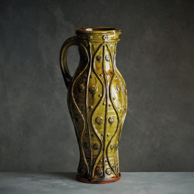 Large Applique Baluster Jug, Green by Douglas Fitch & Hannah McAndrew ...